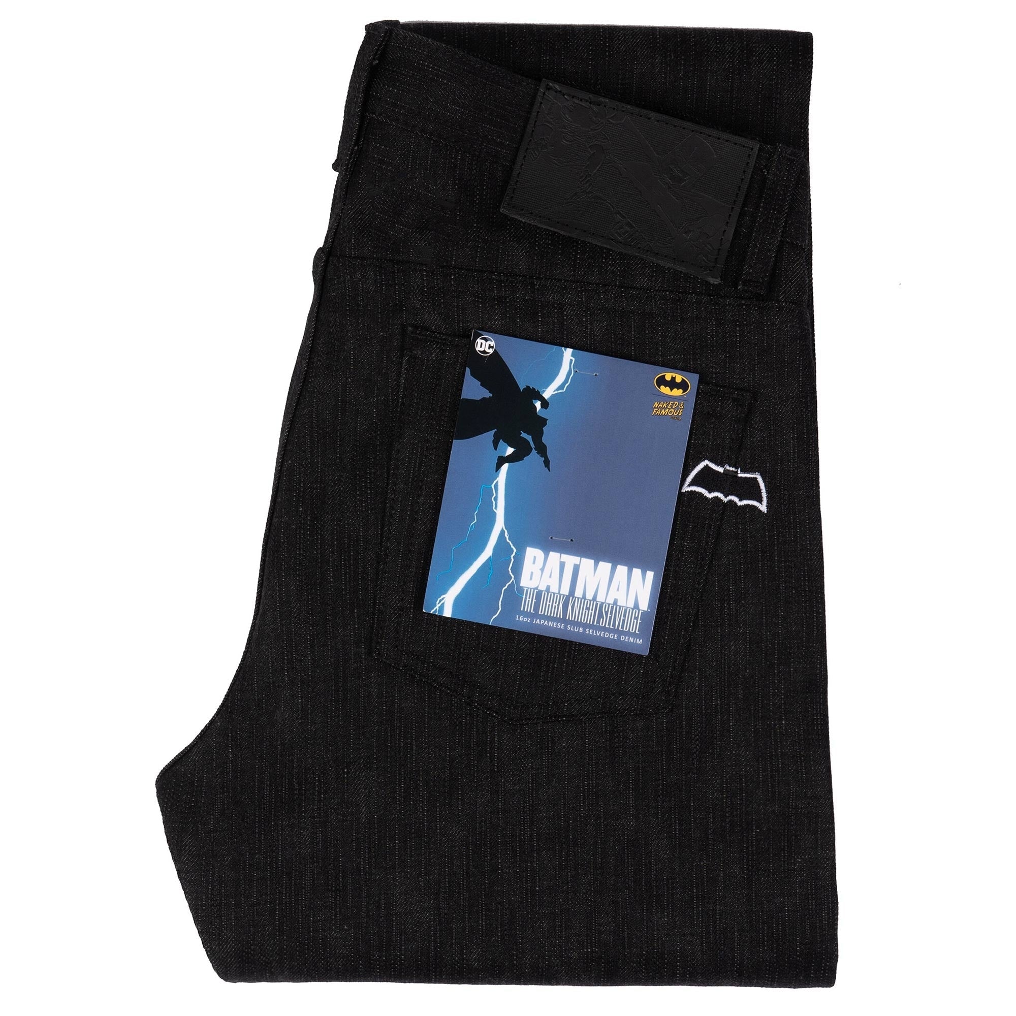 Naked And Famous Weird Guy Dark Knight Selvedge Jeans | Black/Grey ...