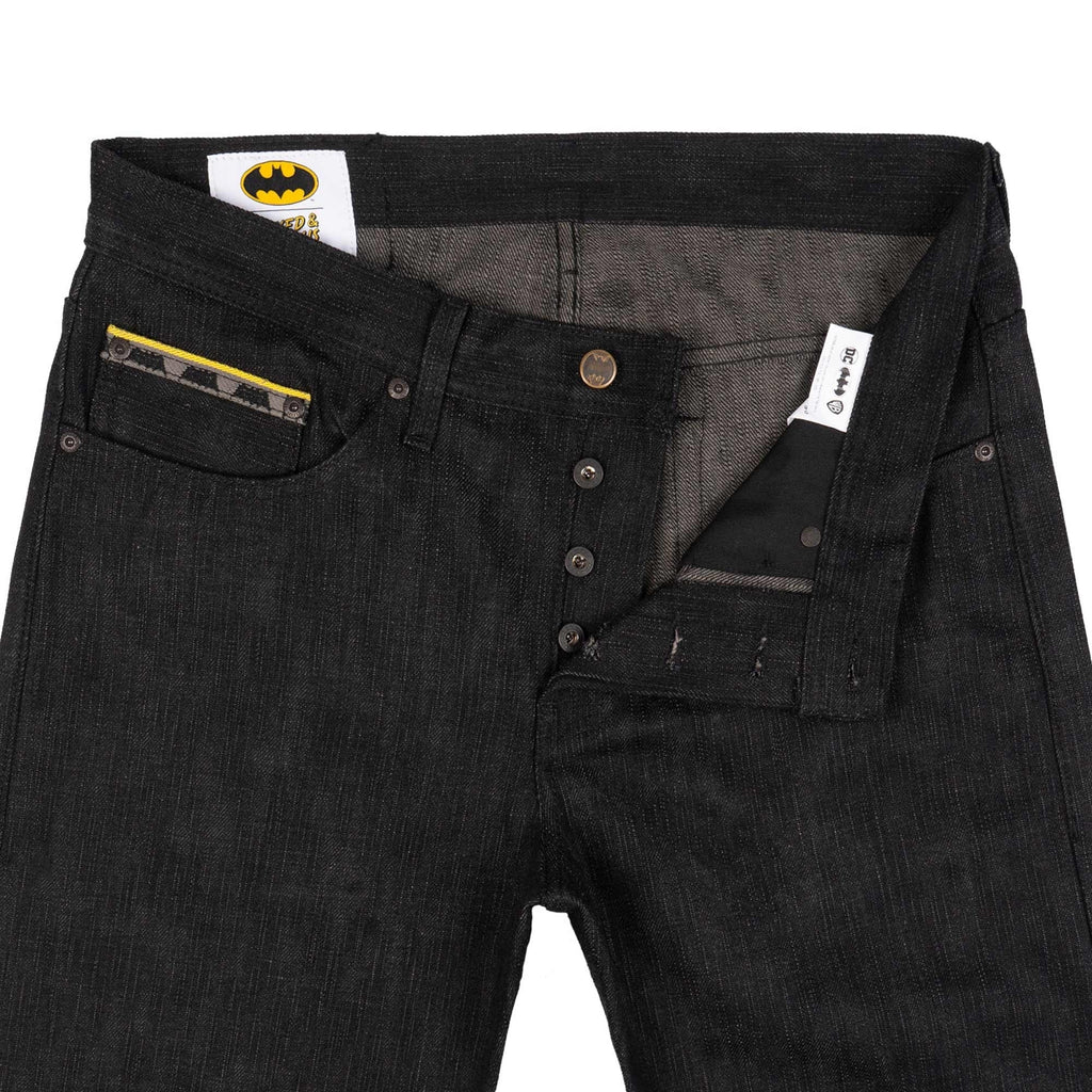 Naked And Famous Weird Guy Dark Knight Selvedge Jeans | Black/Grey ...