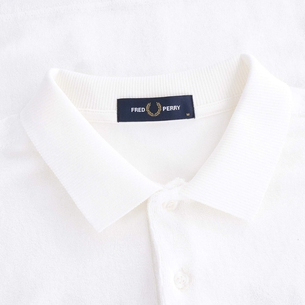 Fred Perry Towelling Polo Shirt | Snow White | M1690-129 – Dandy Fellow