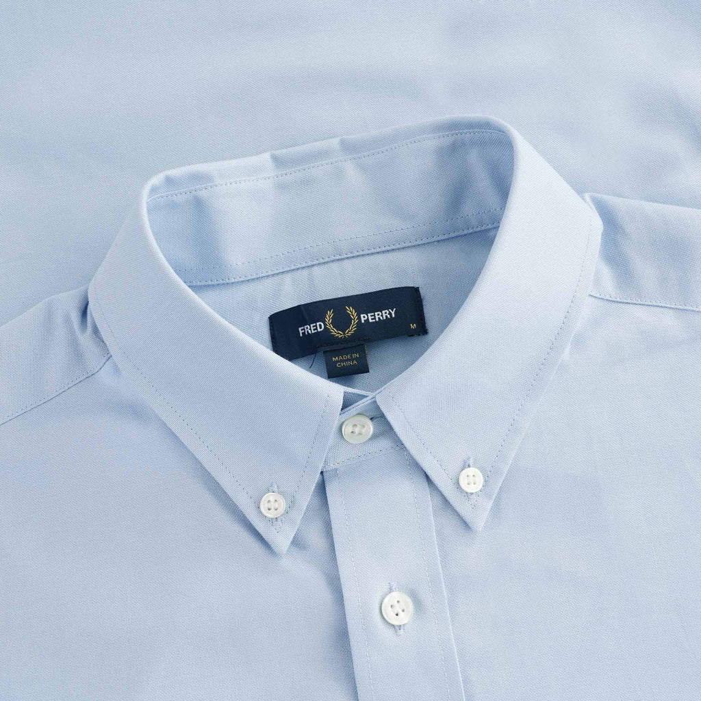 Fred Perry Short Sleeve Oxford Shirt | Light Smoke | M2701-146 – Dandy ...