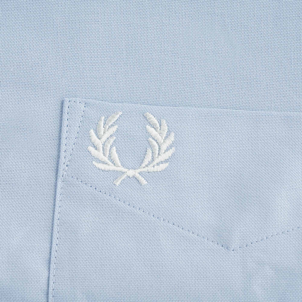 Fred Perry Short Sleeve Oxford Shirt | Light Smoke | M2701-146 – Dandy ...