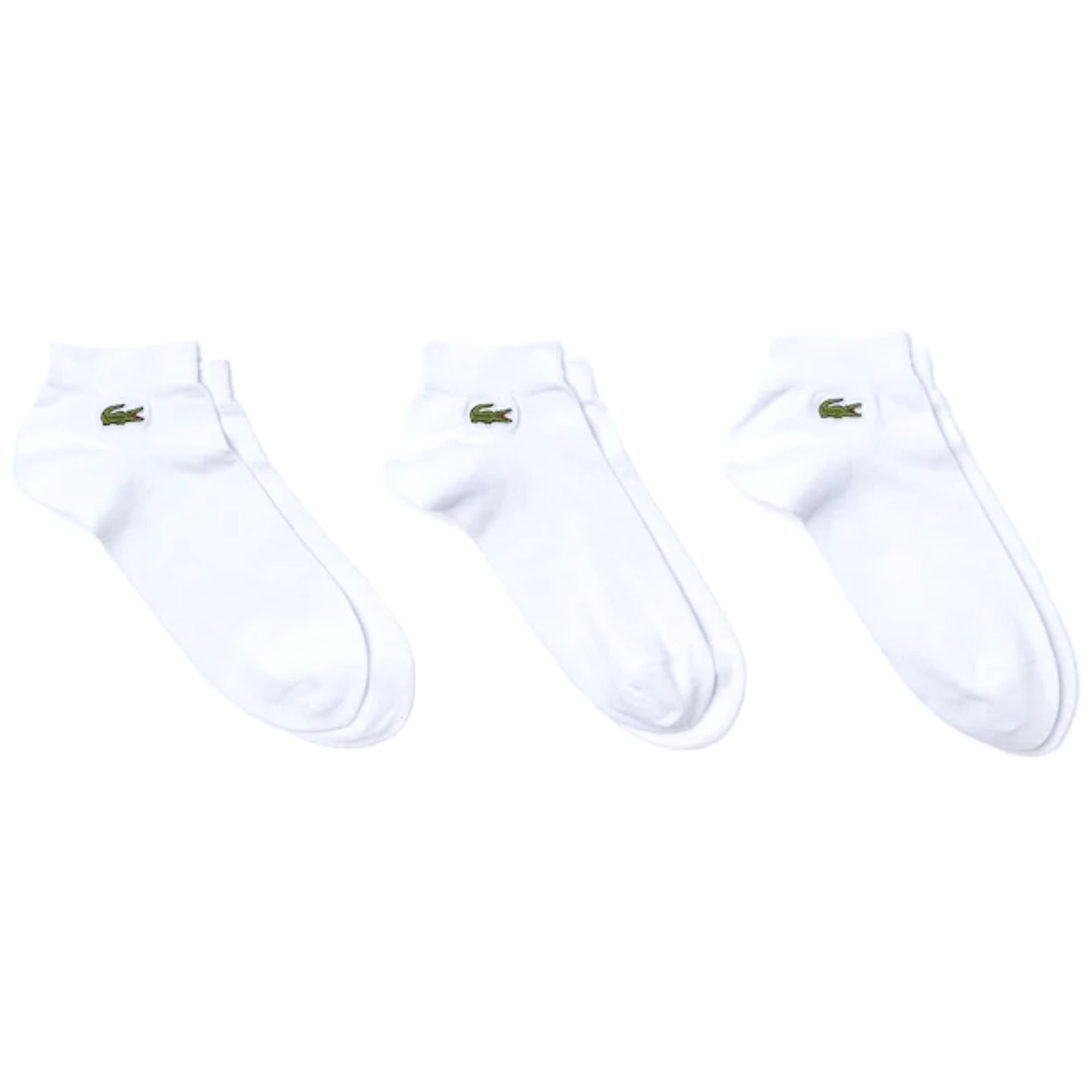 Lacoste Low-Cut Socks Three-Pack - White - RA4183-Z92 3PK SOCK – Dandy ...