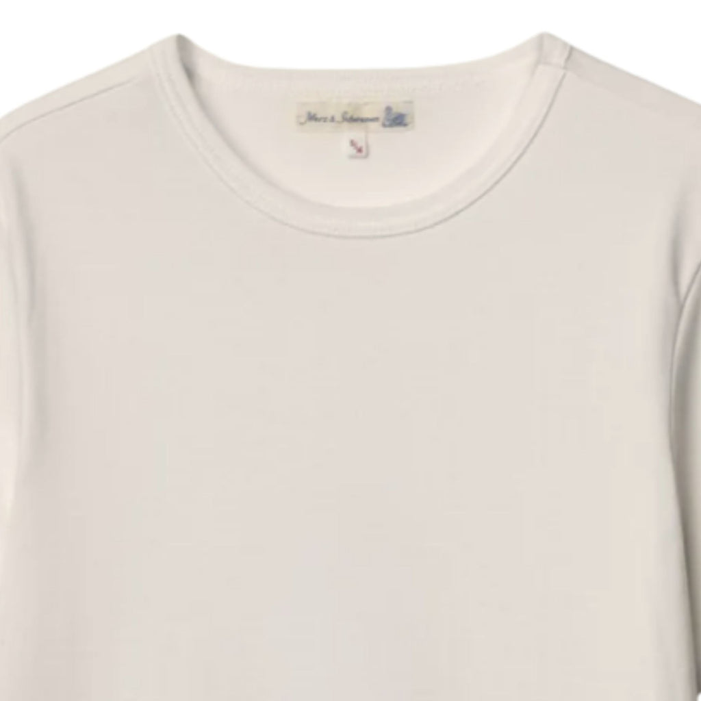 Merz b. Schwanen 2M15 Mid-Century Machine Refined Fit T-Shirt - Natural ...